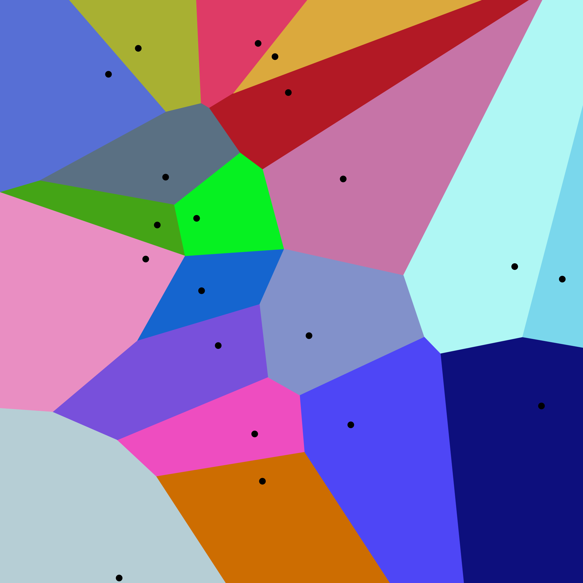 Delaunay Triangulation and Voronoi Diagrams