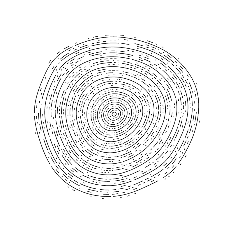 Radial Perlin Noise and Generative Tree Rings